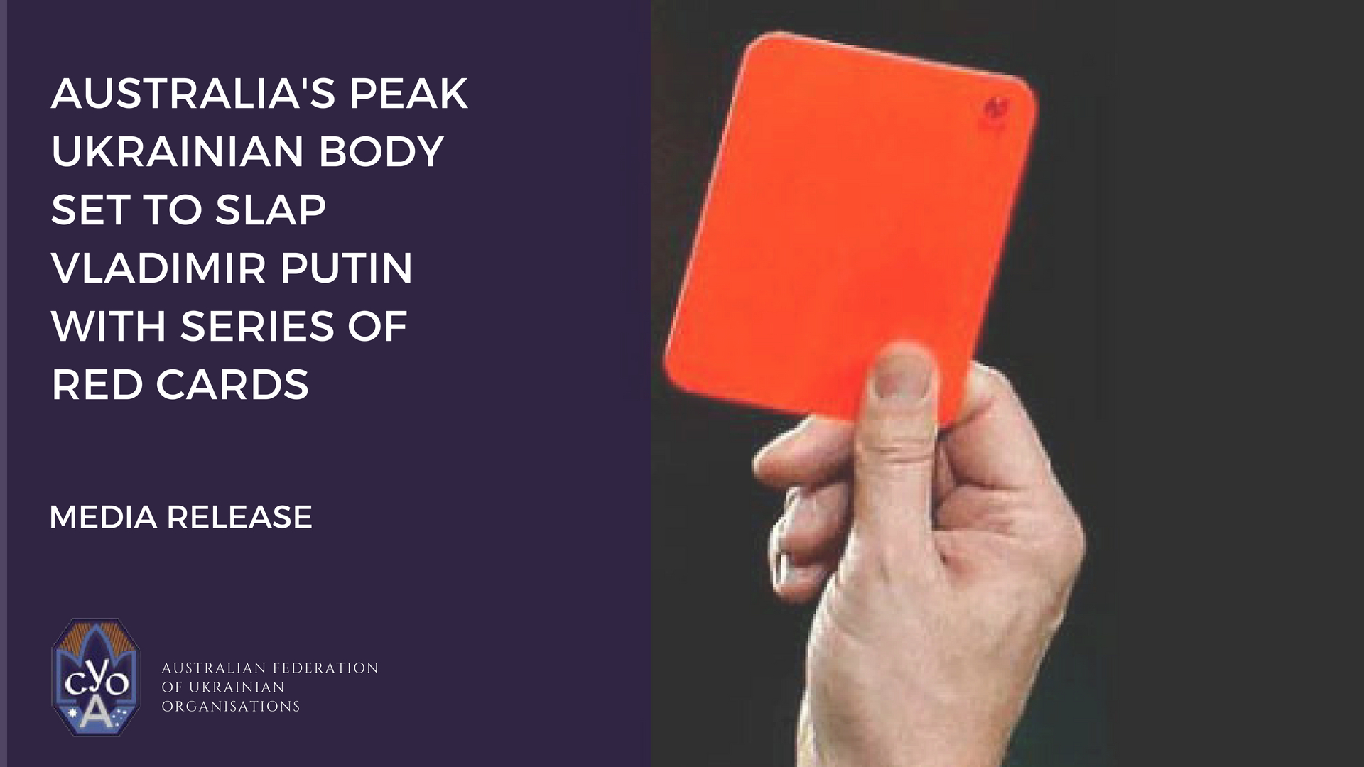 Australia's peak Ukrainian body set to slap Vladimir Putin with series ...