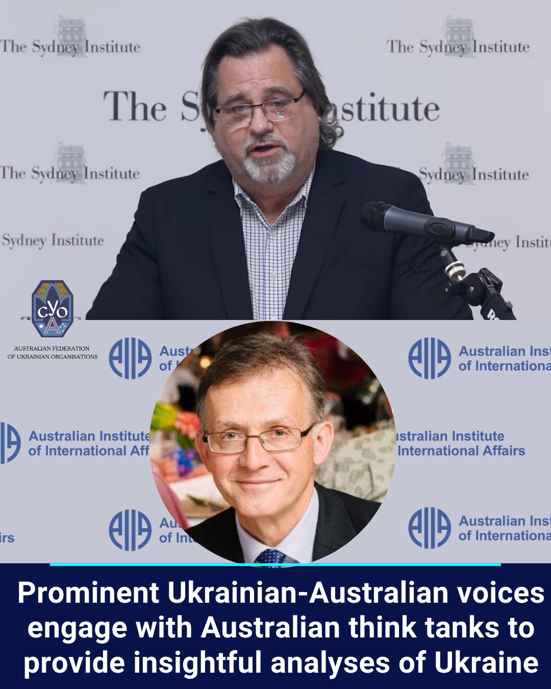 Dr Michael Lawriwsky and Pete Shmigel with their unique perspectives on ...